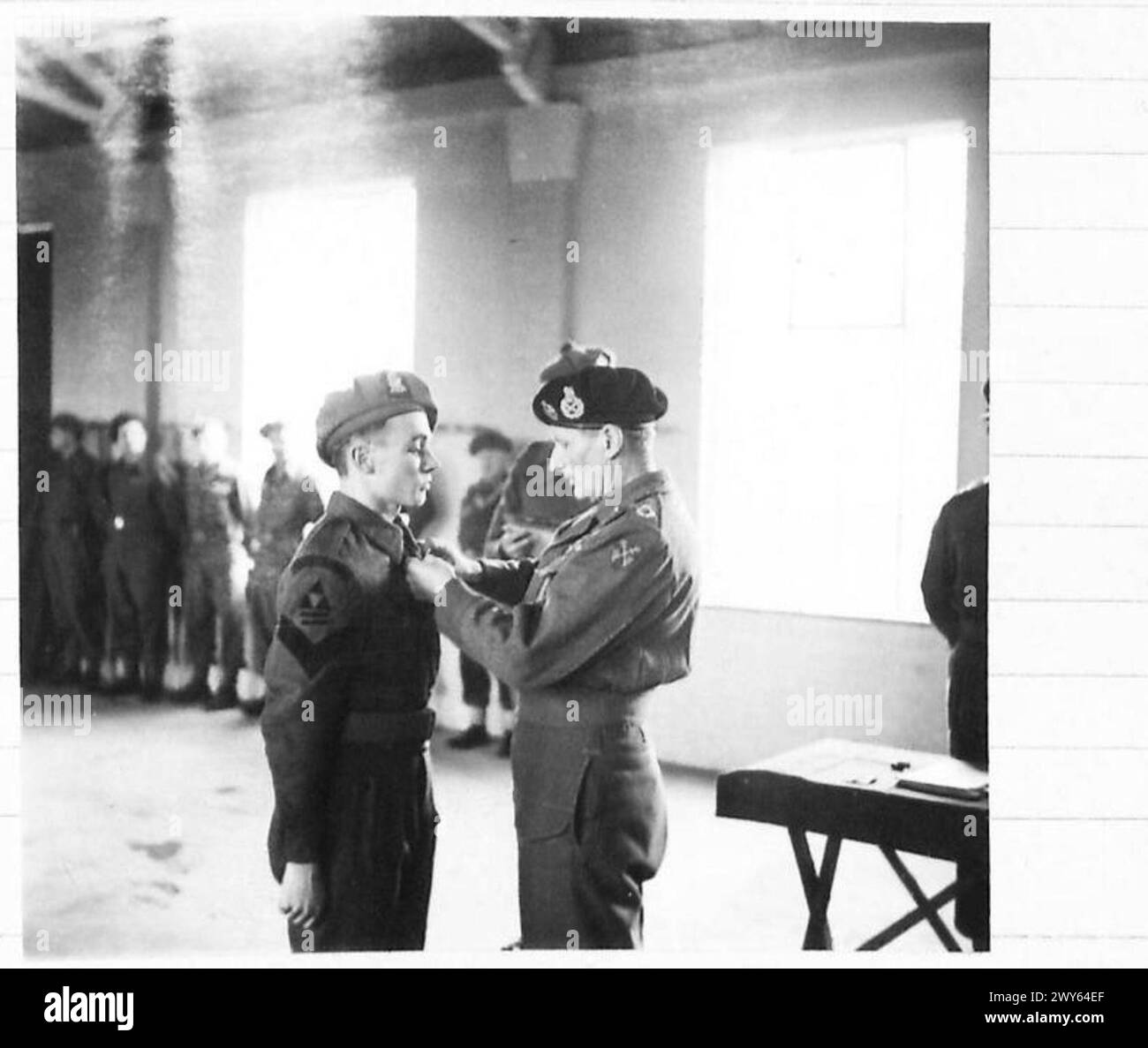 Field-Marshal Montgomery presides over a 3rd Division investiture where ...
