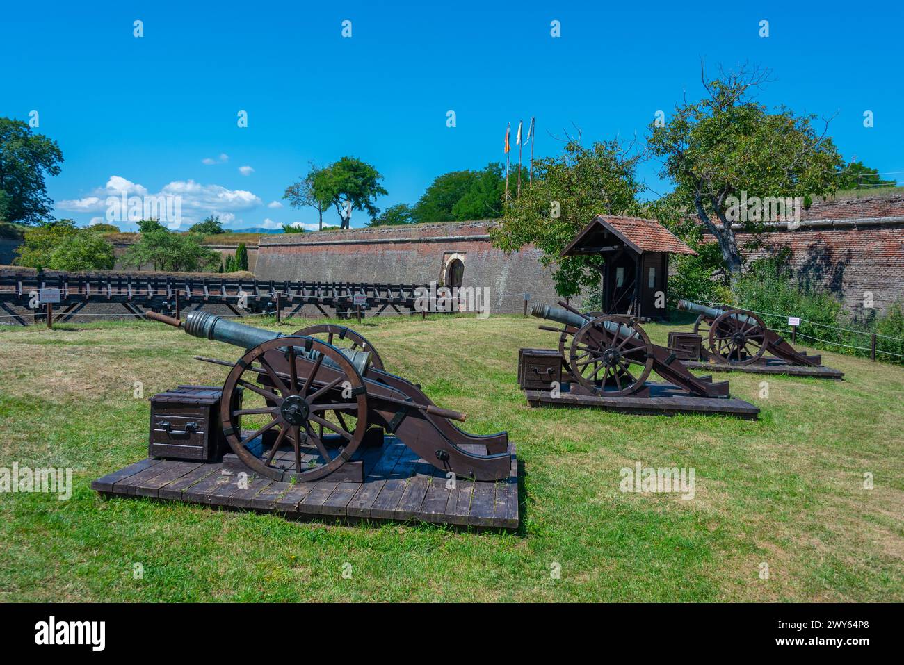 Weapons at the Alba Iulia citadel in Romania Stock Photo - Alamy