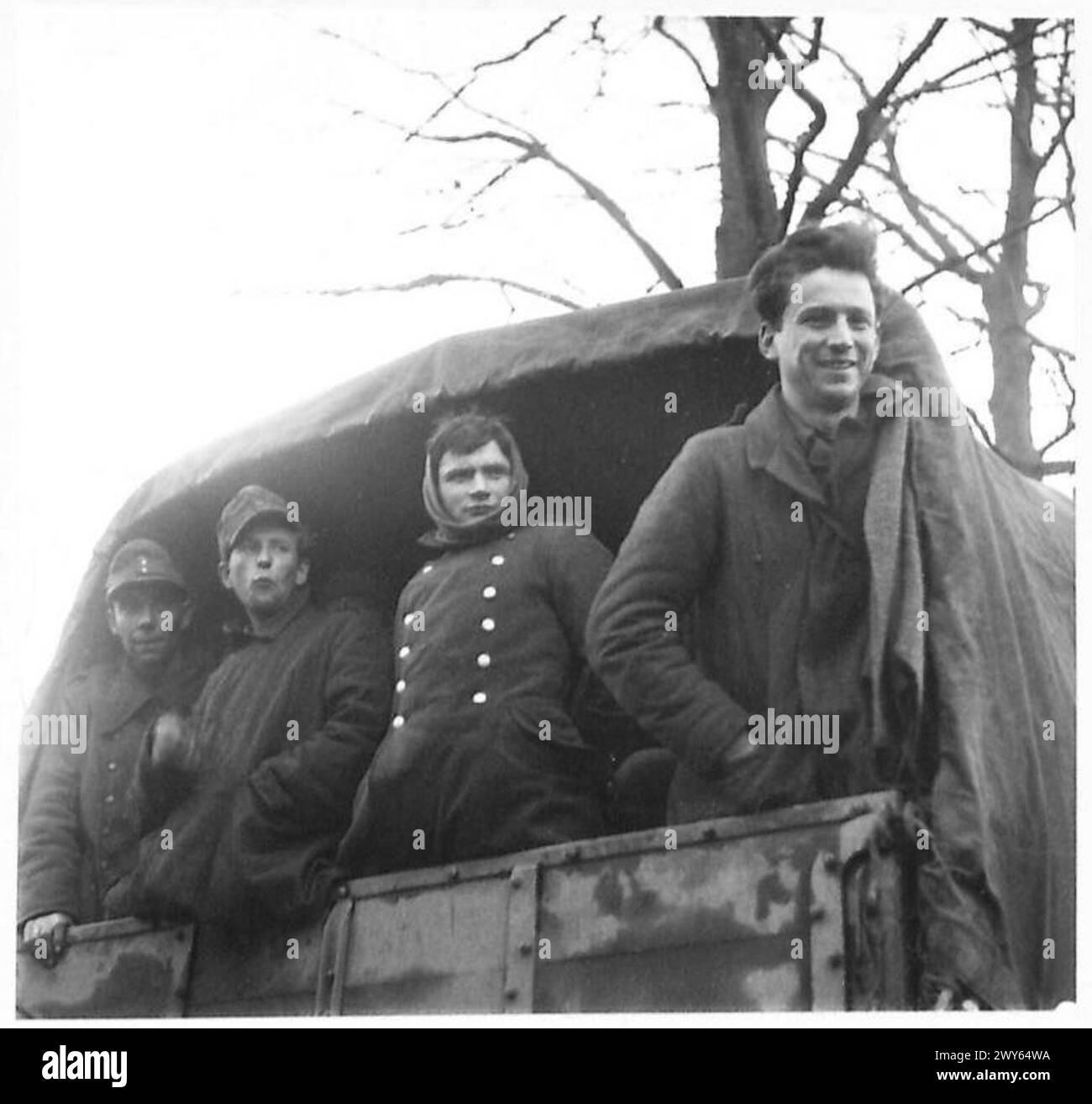 Captured german officers including Black and White Stock Photos ...