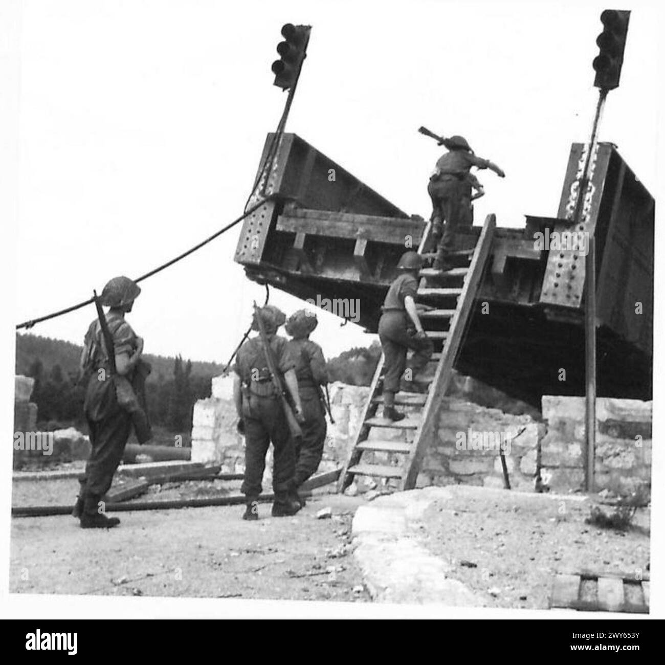 Bombed bridge hi-res stock photography and images - Alamy