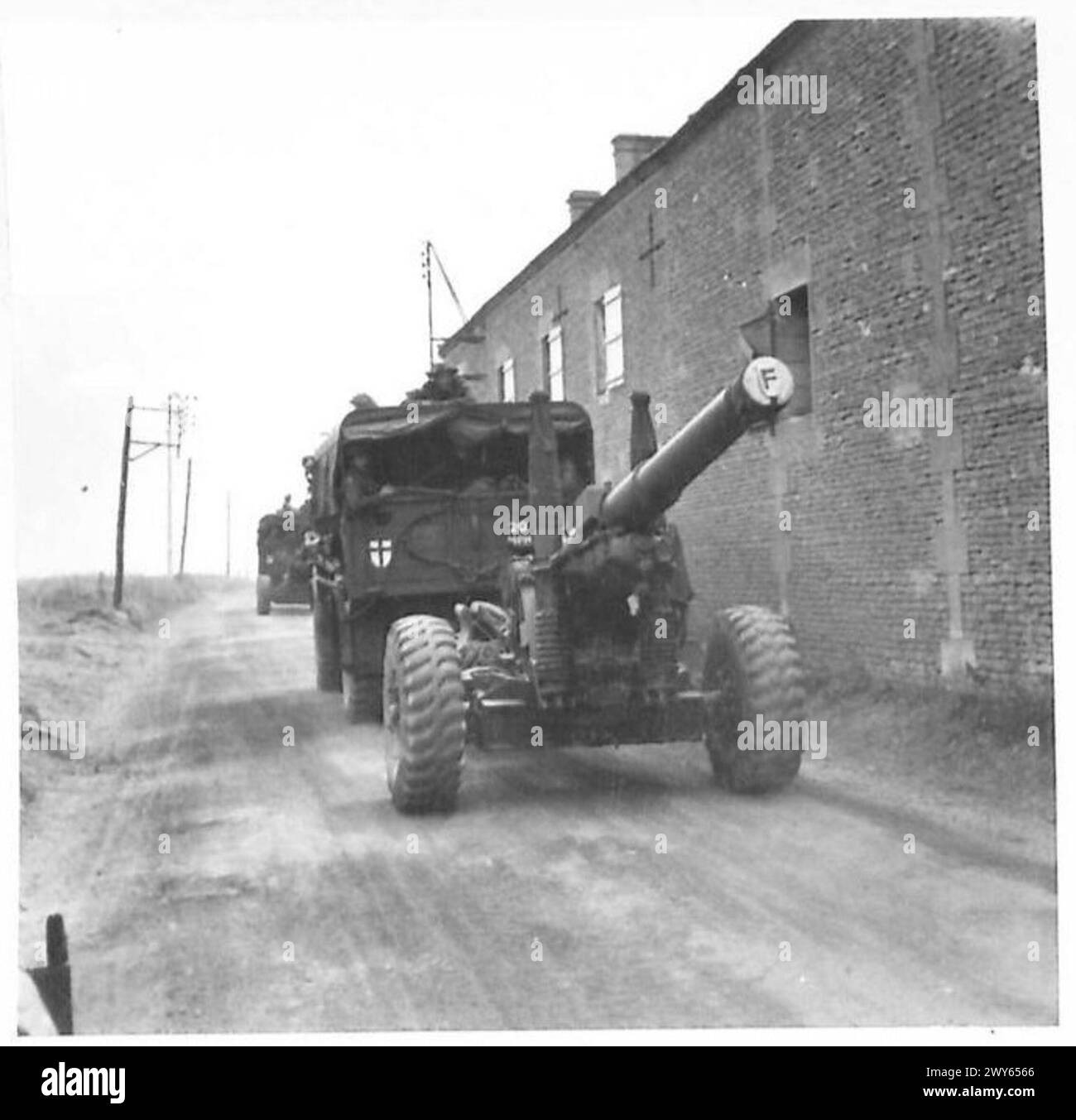 SCENES FROM NORMANDY - VARIOUS - A British heavy calibre gun seen on ...