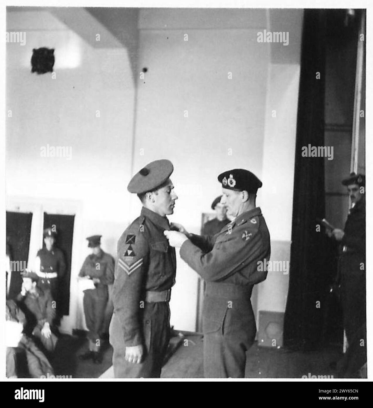 GIMERS MONASTERY 3RD BRITISH DIV. INVESTITURE - Cpl. W. Harmon, 1 KOSB ...