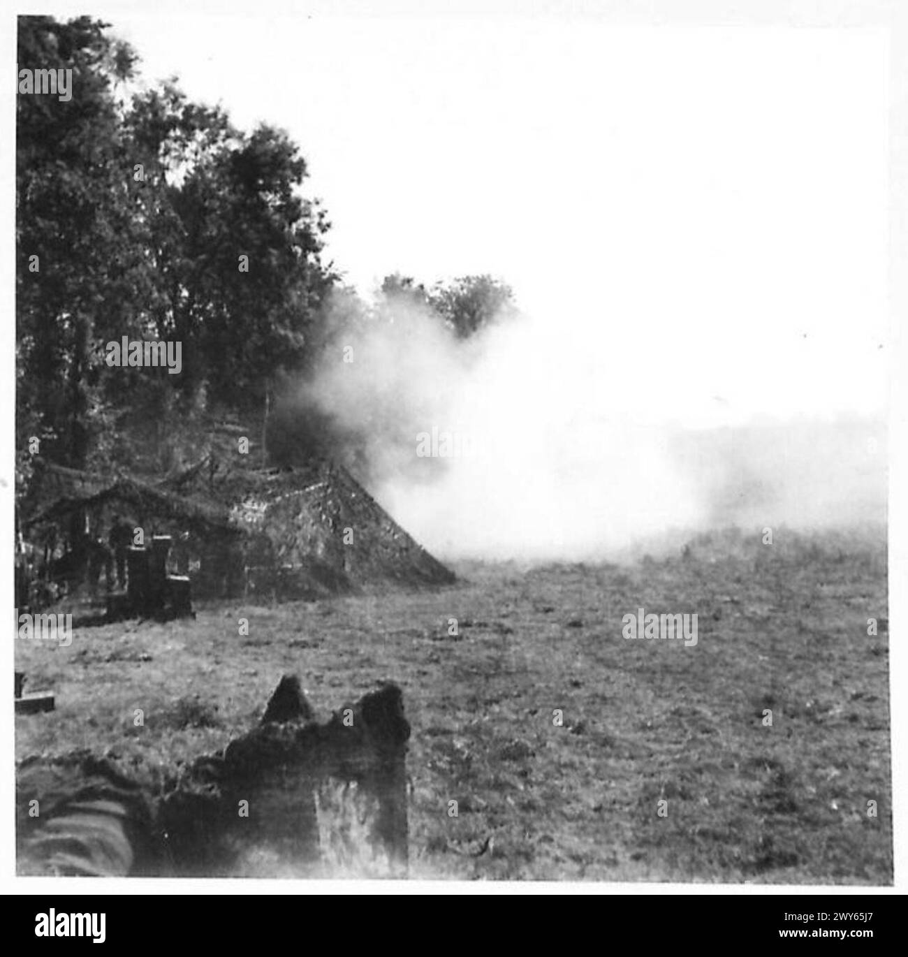 BATTLE OF BRITAIN ACK-ACK GUNNERS (IN NEW ROLE) - The guns firing. They ...