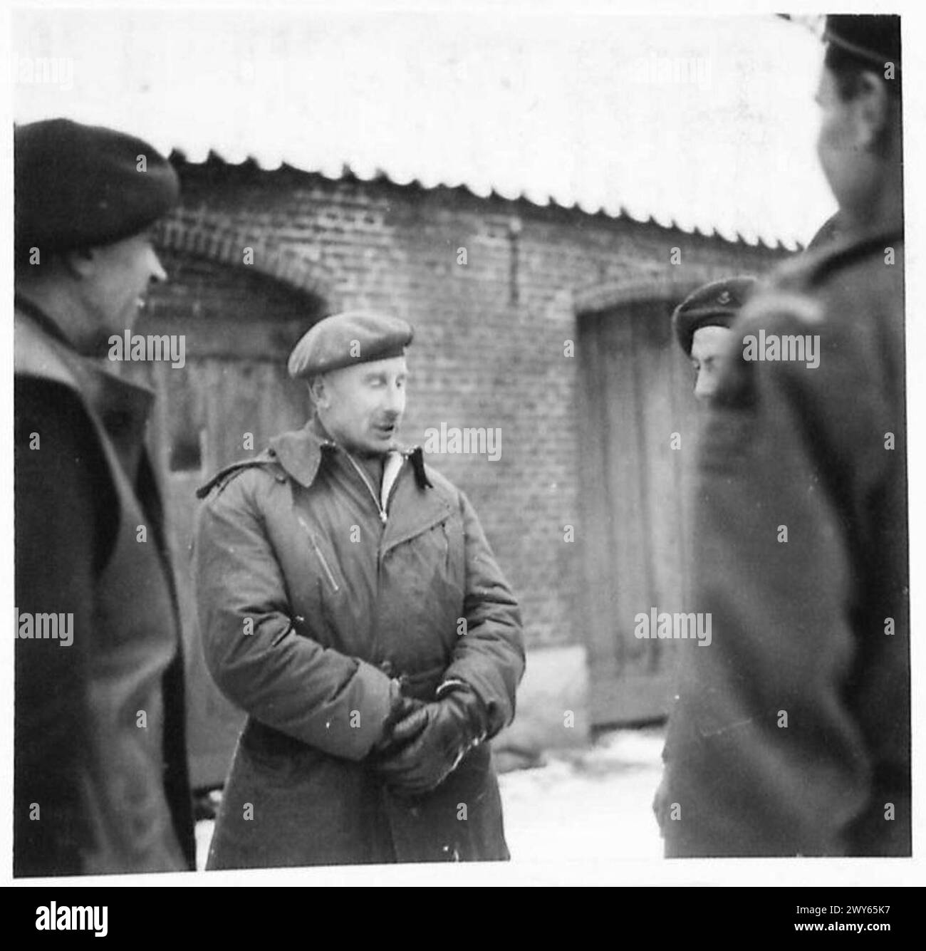 Lieutenant-General E.H. Barker, newly appointed GOC of 8 Corps, speaks ...