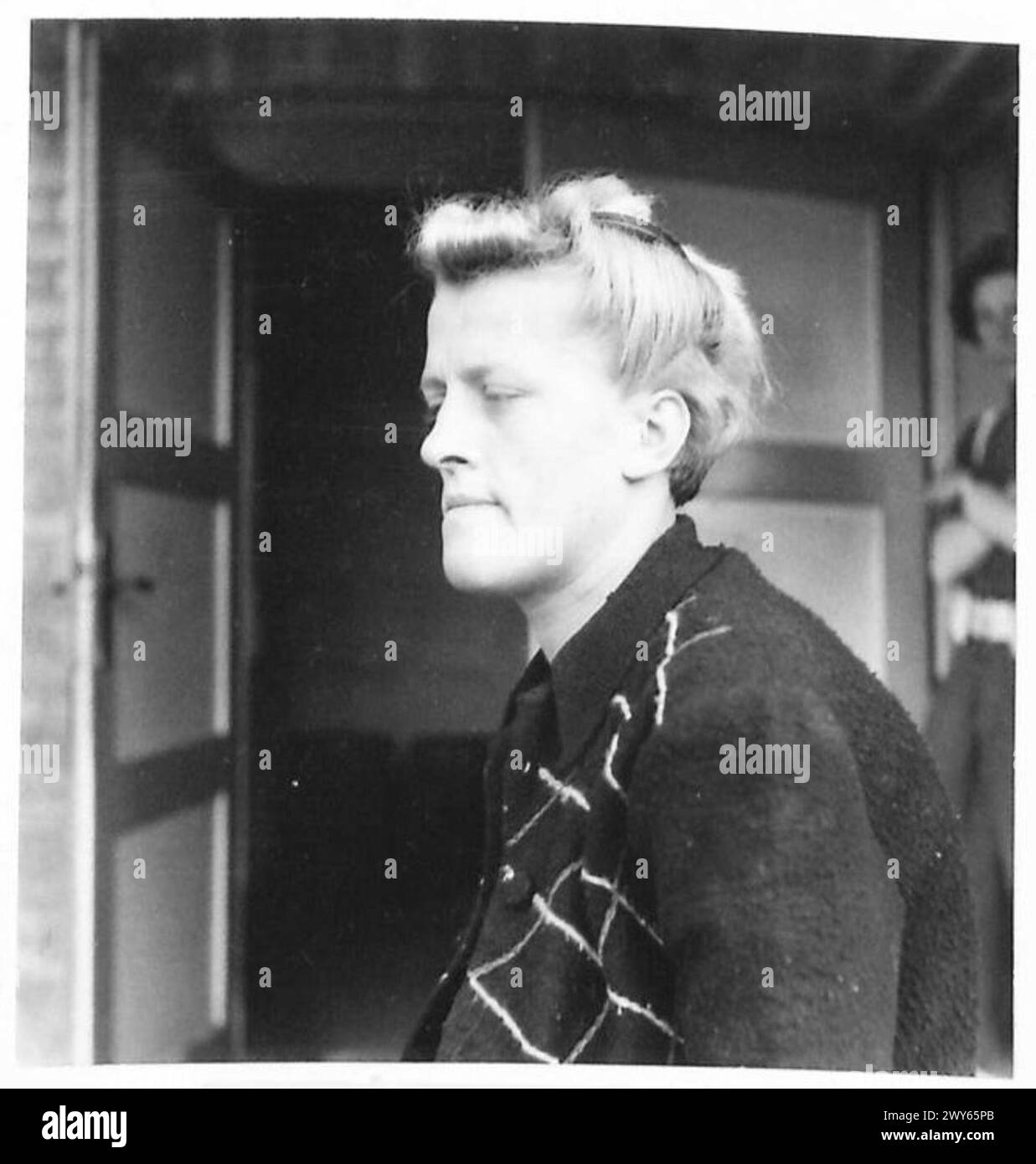 Identification photographs of Hilde Lobauer, a German political ...