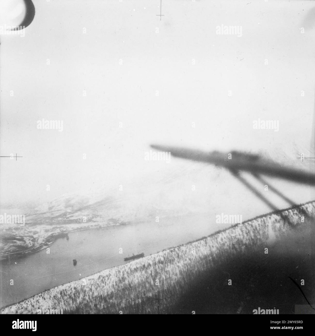 THE SECOND BRITISH NAVAL ACTION OFF NARVIK. 13 APRIL 1940, AERIAL ...