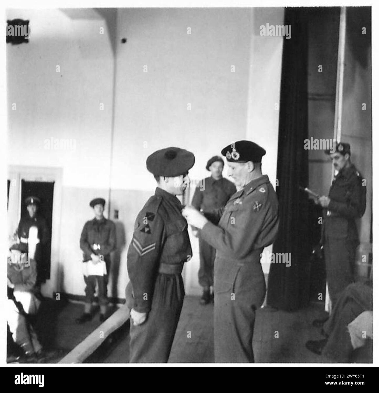 GIMERS MONASTERY 3RD BRITISH DIV. INVESTITURE - Cpl. J. Forrest, 1 KOSB ...