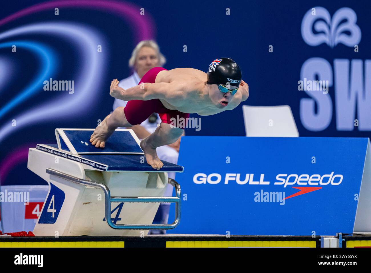 LONDON, UNITED KINGDOM. 04 April, 2024. William Perry competes in Men’s ...