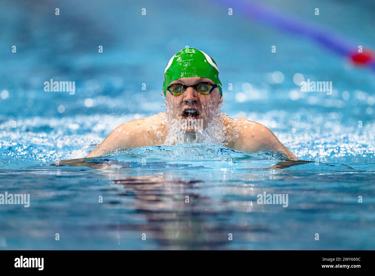 LONDON, UNITED KINGDOM. 04 April, 2024. Luke Poulton competes in Men’s ...