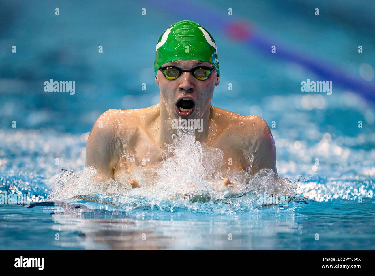 LONDON, UNITED KINGDOM. 04 April, 2024. Luke Poulton competes in Men’s ...