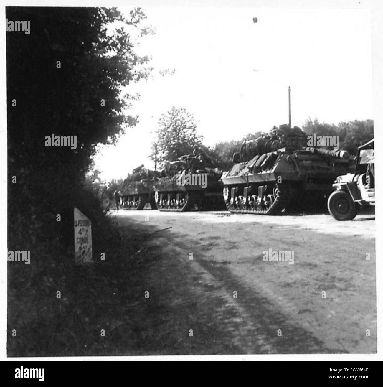 THE ADVANCE SOUTH OF AUNAY-SUR-ODON - British M10 Armoured anti-tank ...