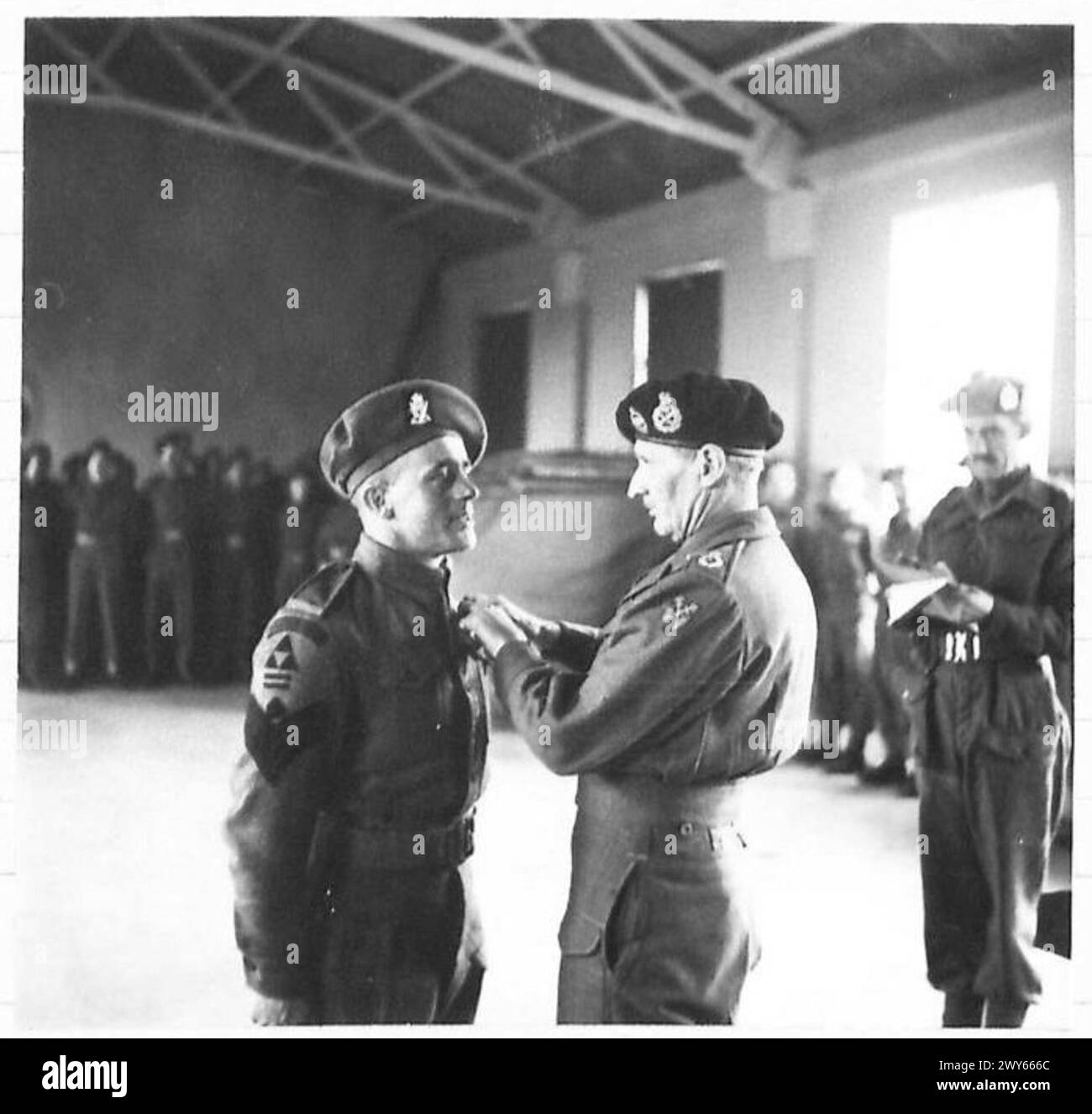 FIELD-MARSHAL MONTGOMERY AT 3RD DIV INVESTITURE - CQMS W.J. Sharkey 2nd ...