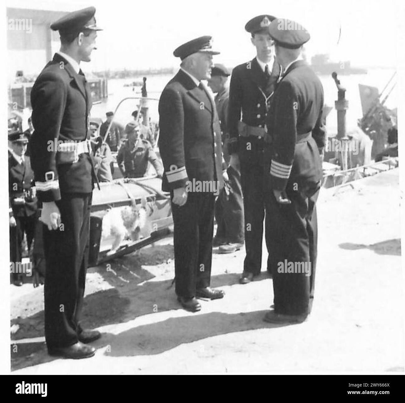 HANDING OVER OF HELIGOLAND - Admiral Muirhead-Gould greeted by the ...