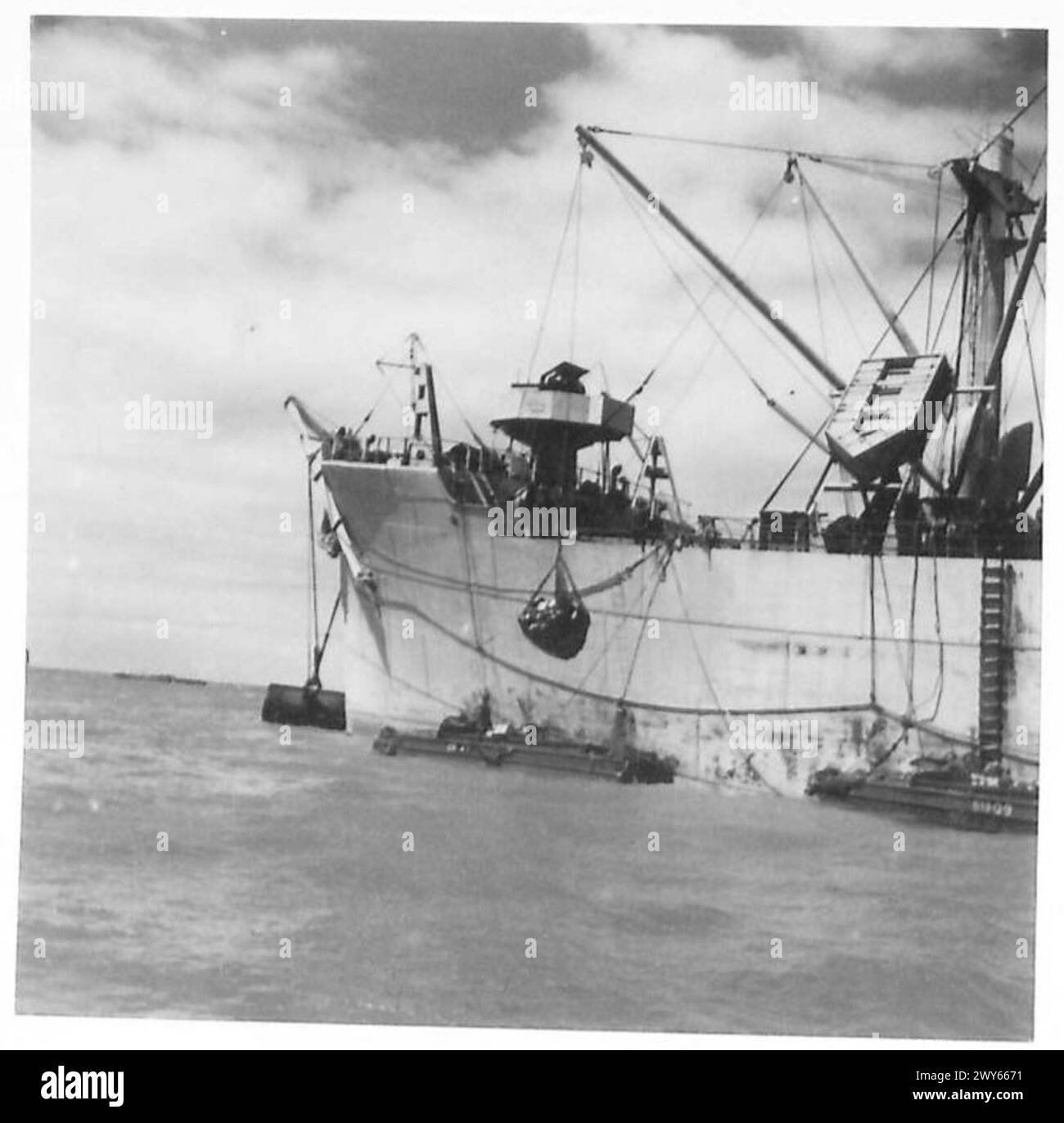Dukws were used to load and unload cargo at Mulberry B, handling ...