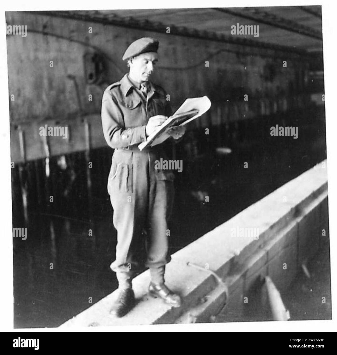 DEMOLISHING U-BOAT PENS - QMS I.Knight of Eaton, Wilmslow, demolition ...