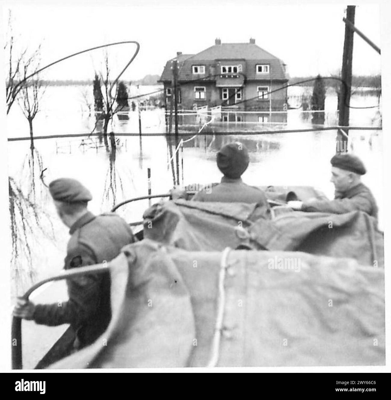 Photographs of the village of Zetten occupied by the Hallamshire ...
