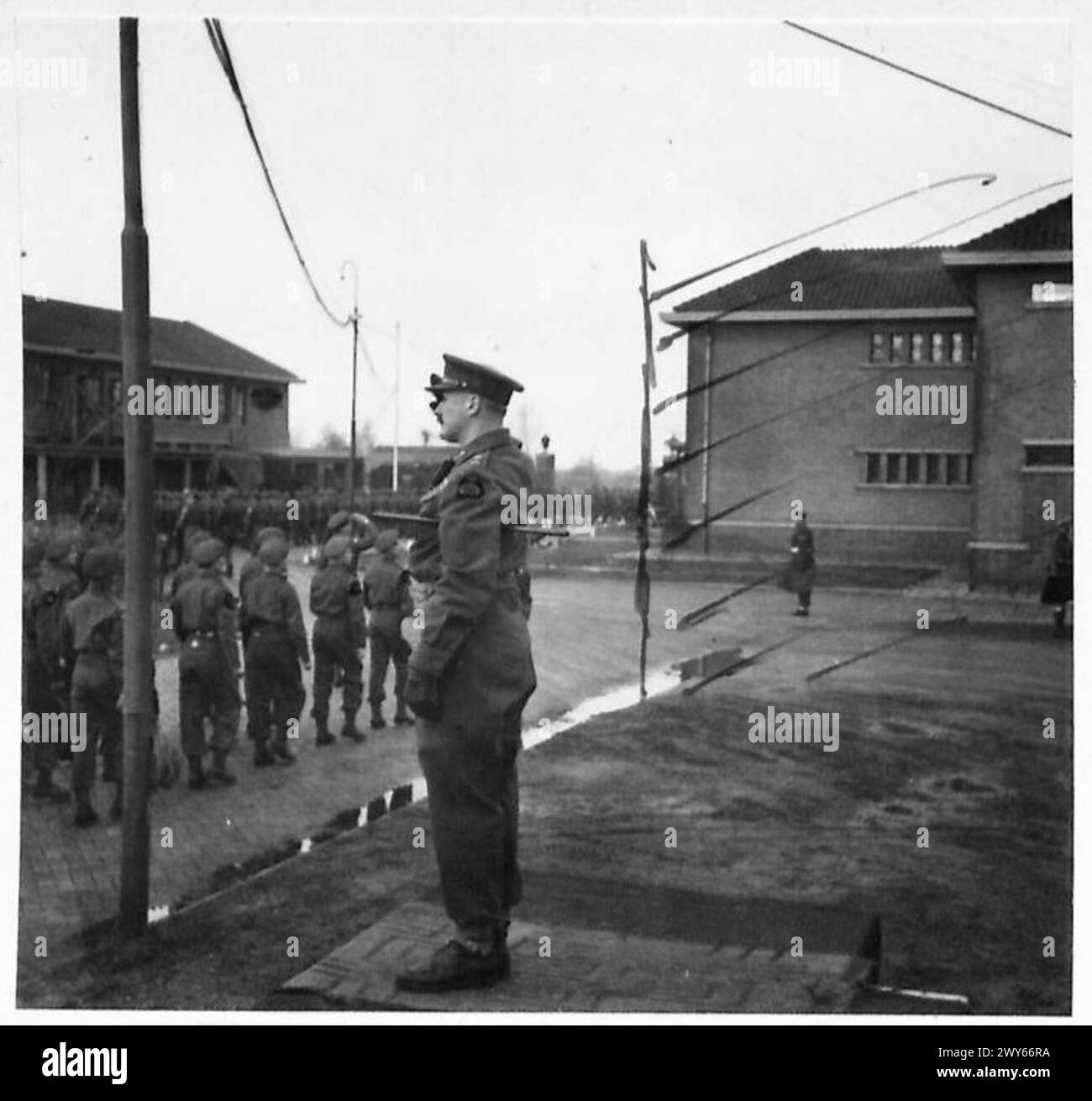 Lieutenant-General Ritchie observes the March Past of 12 Corps troops ...