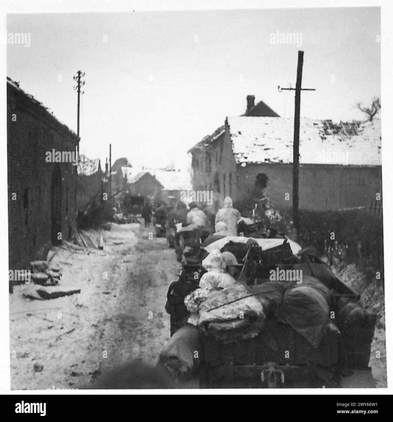 12 CORPS ADVANCE - Bren carriers of the 6th Btn. Middlesex Regiment ...