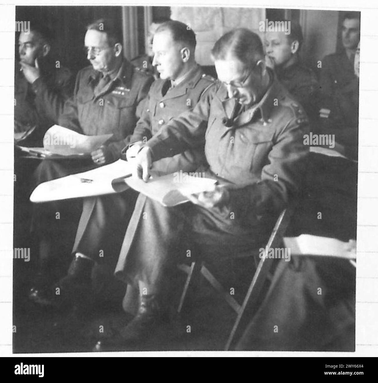 THE DGAMS WITH 21 ARMY GROUP - Col. Fulton DDM 21 Army Gp. Col. Boyd ...
