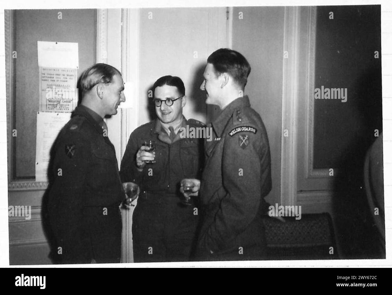 ALAMEIN DINNER - 8. Maj. J.W. Poston, MC. Col. J.O. Ewart, OBE. Capt. D ...