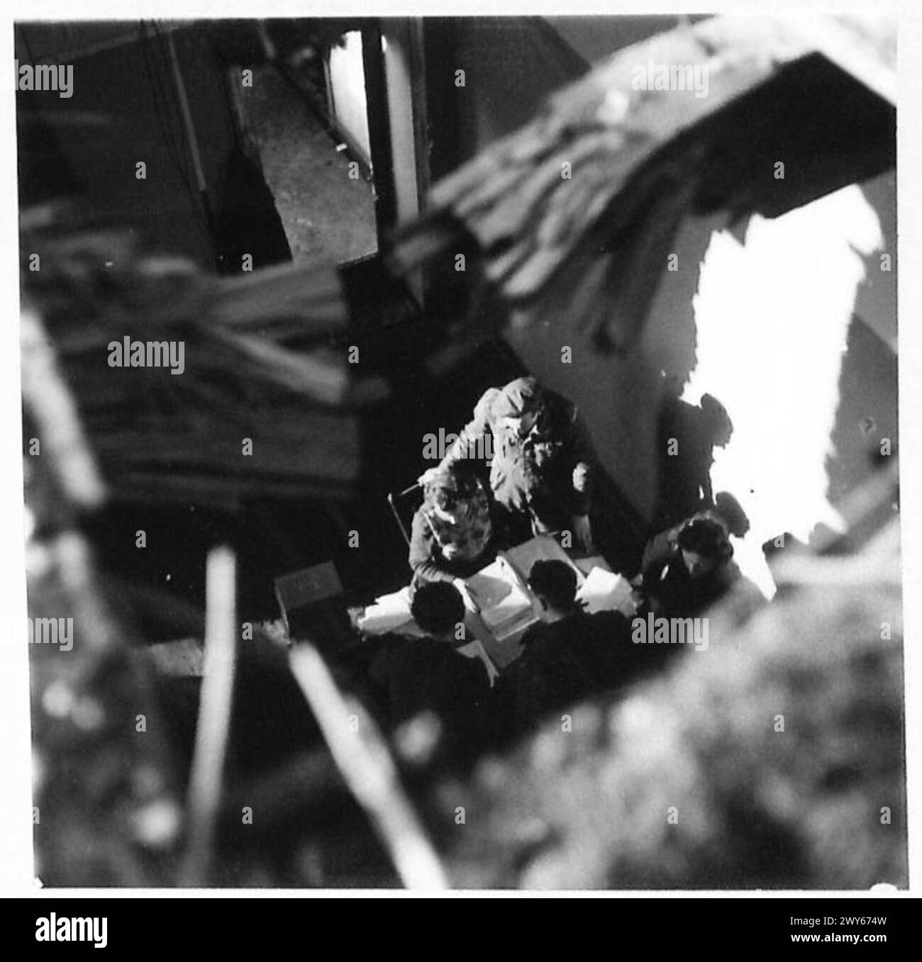 ALLIED CLOTHING FOR DUTCH - View through hole in the roof. , British ...