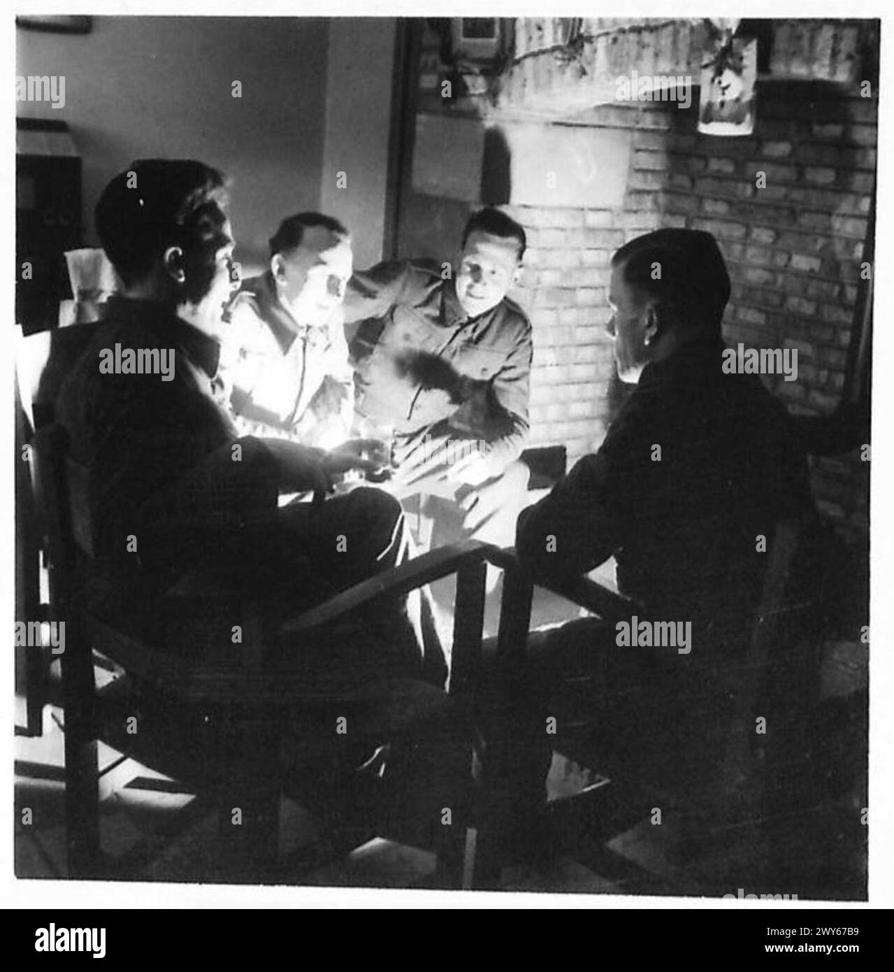 FIELD MARSHAL'S VISIT TO 3RD DIVISION CLUB - Round by the fireside ...