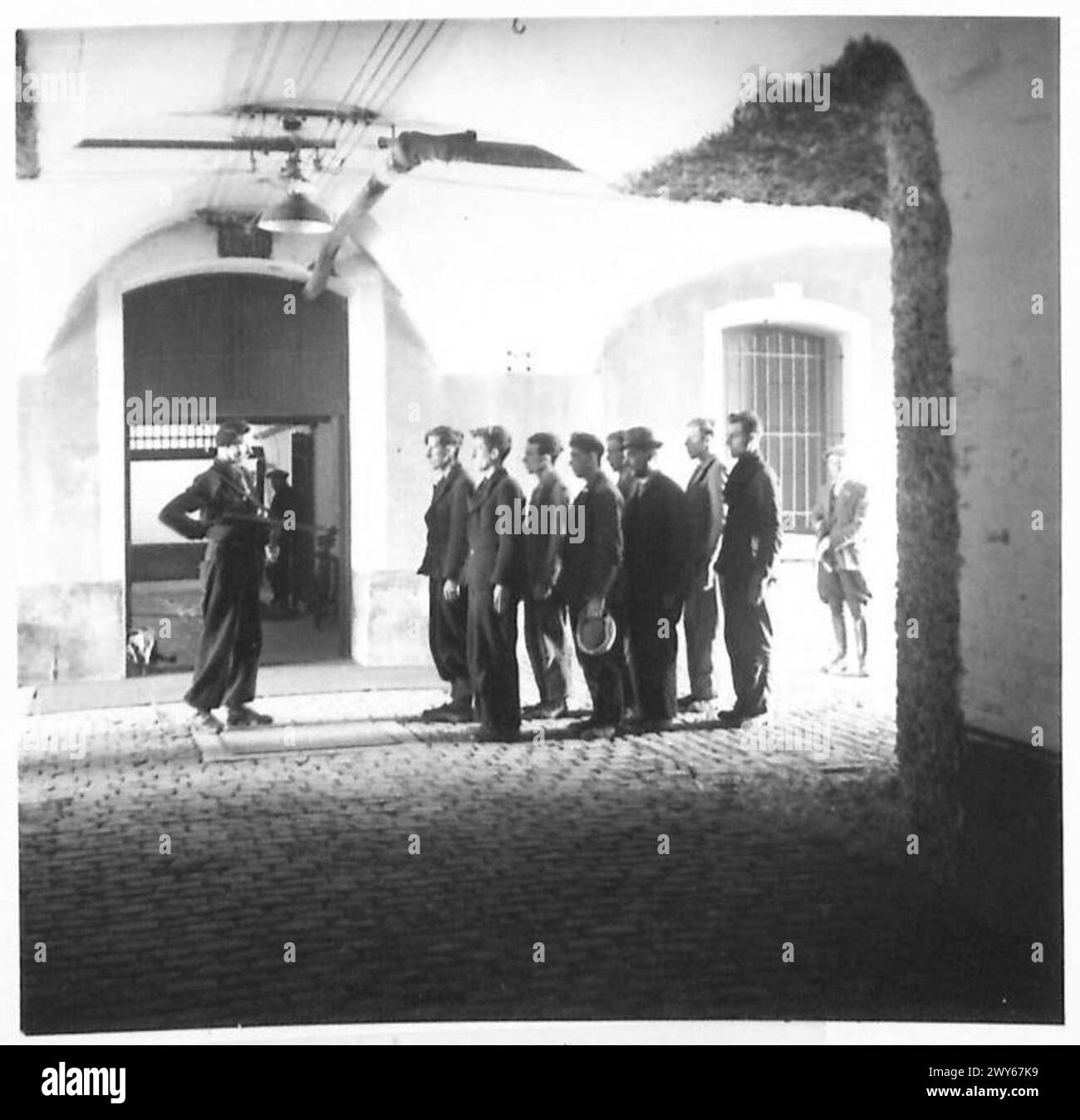 PRISON CAMP AT BREEDONCK - Prisoners marched into the Prison after ...