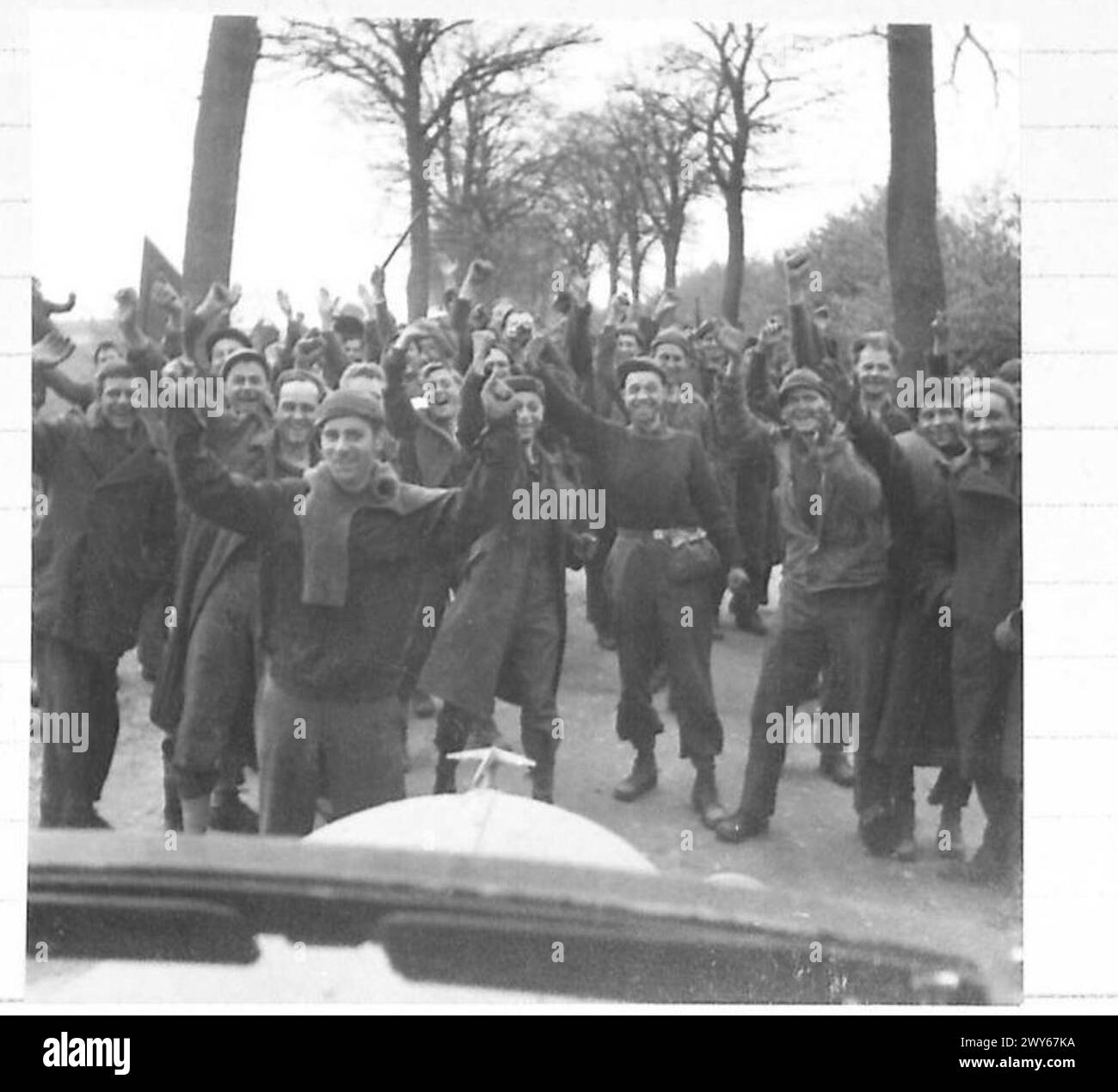 AMERICAN AIRMEN PRISONERS LIBERATED AT GUDOW TODAY - Some of the 1,400 ...