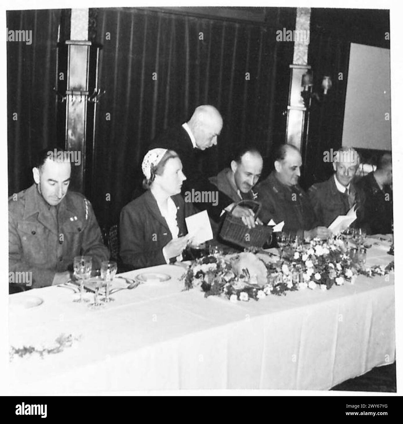 Cross accompanied Black and White Stock Photos & Images - Alamy