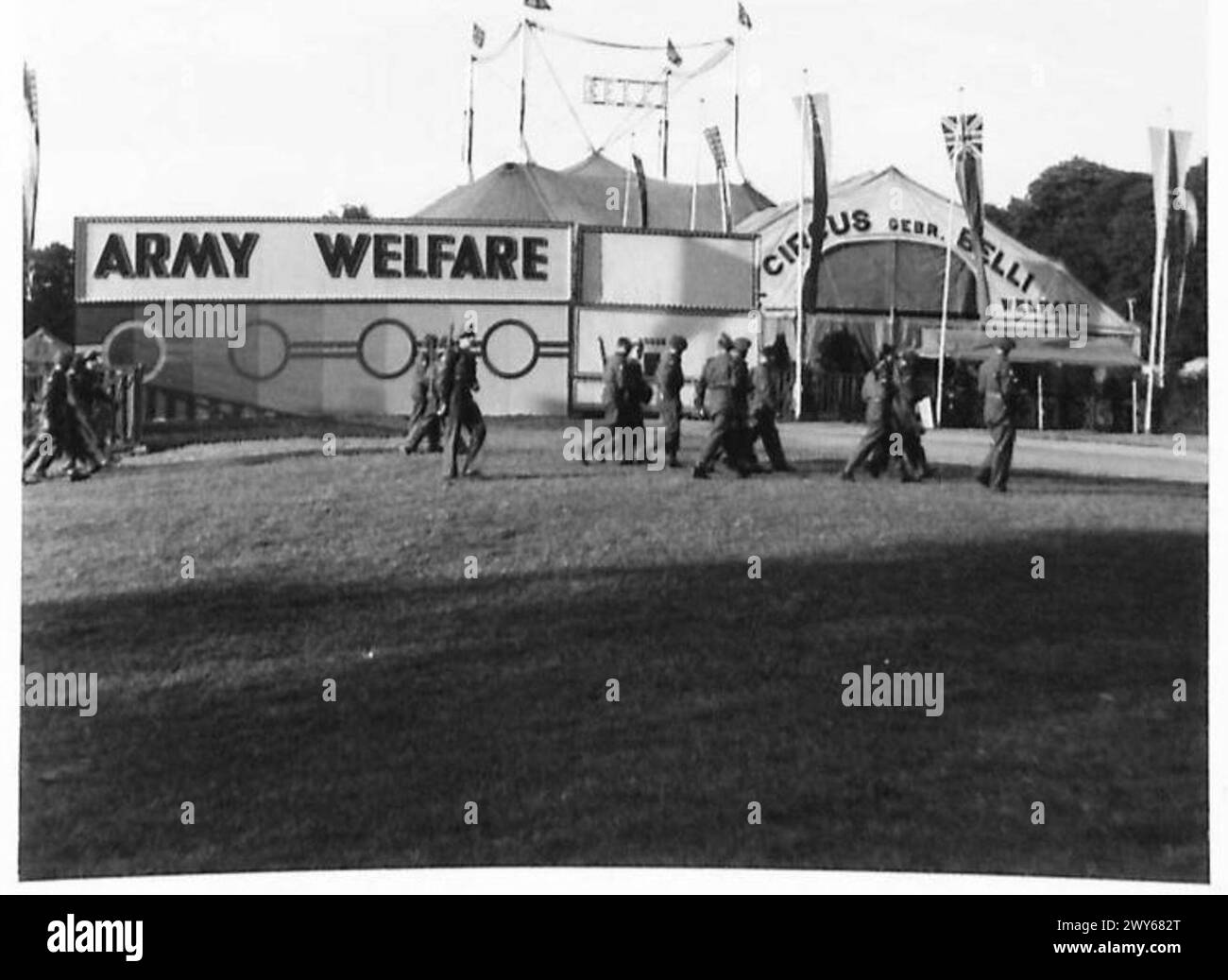 The entrance of the Belli Circus in Hamburg is shown from a general ...