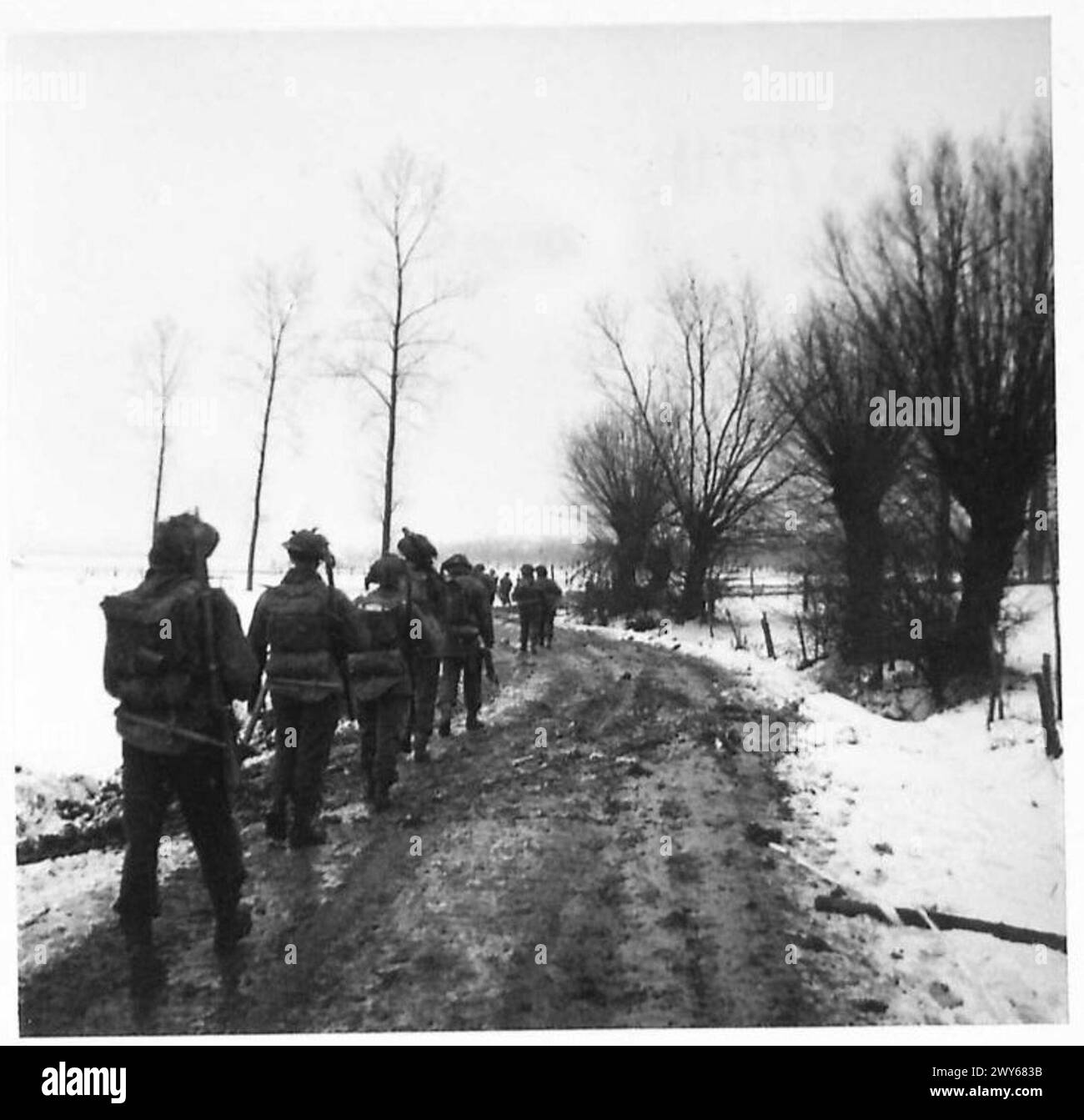 Troops of the 5th Battalion K.O.S.B. advance toward Echt as part of 12 ...