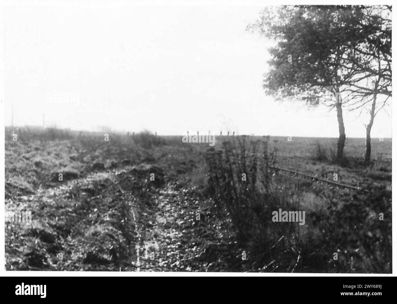 BRITISH TROOPS FIRST BATTLE IN GERMANY - British troops advancing on ...