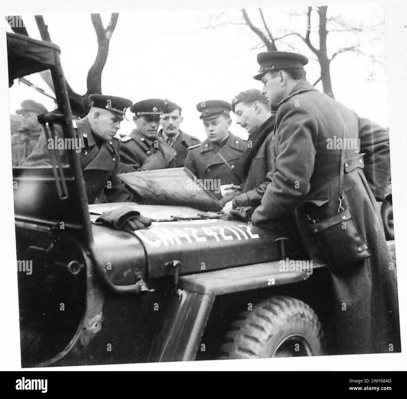 RUSSIAN GENERALS VISIT WESTERN FRONT - The Russian Generals with a ...