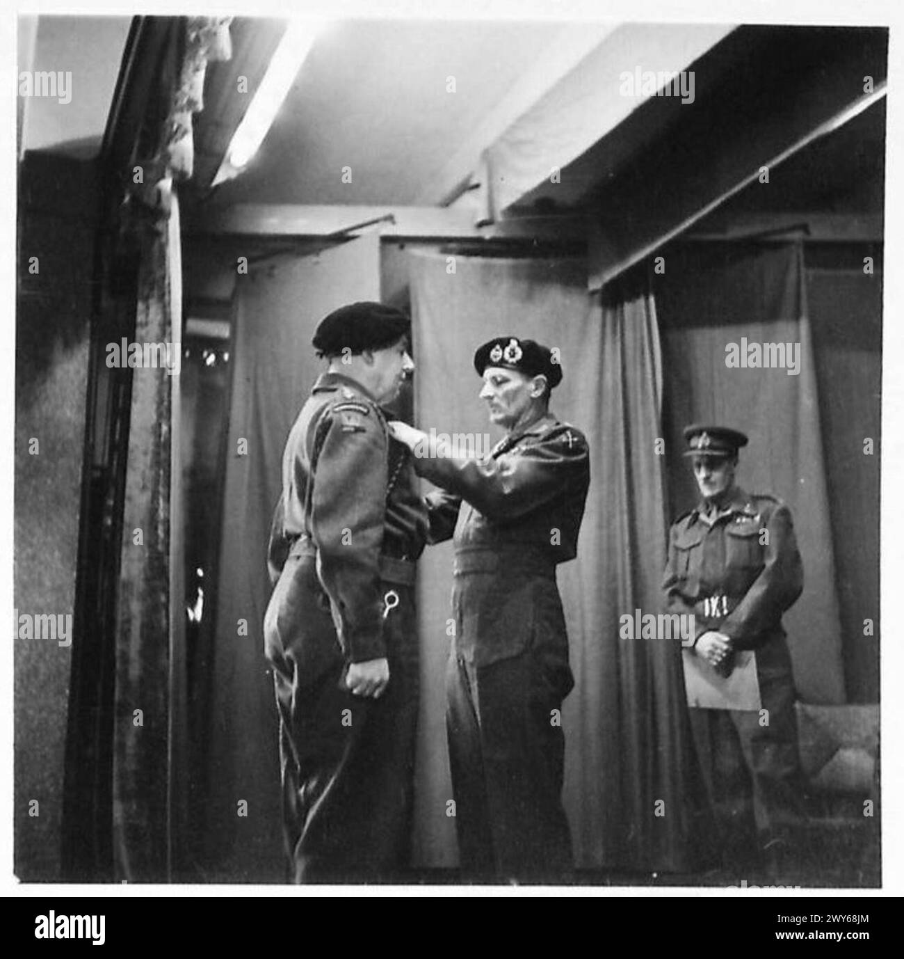 FIELD-MARSHAL MONTGOMERY AT INVESTITURE/53 (WELCH) DIV INVESTITURE AT ...