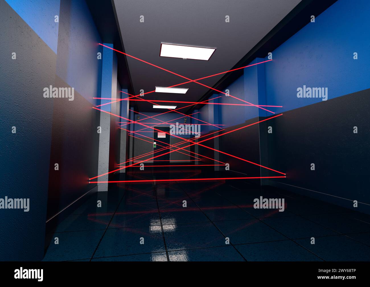 High security corridor hi-res stock photography and images - Alamy