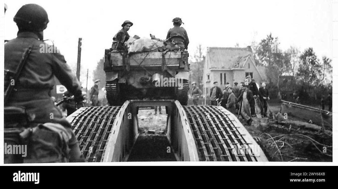 12 CORPS ATTACK. - Carriers crossing the 'Churchill Bridge'. , British ...
