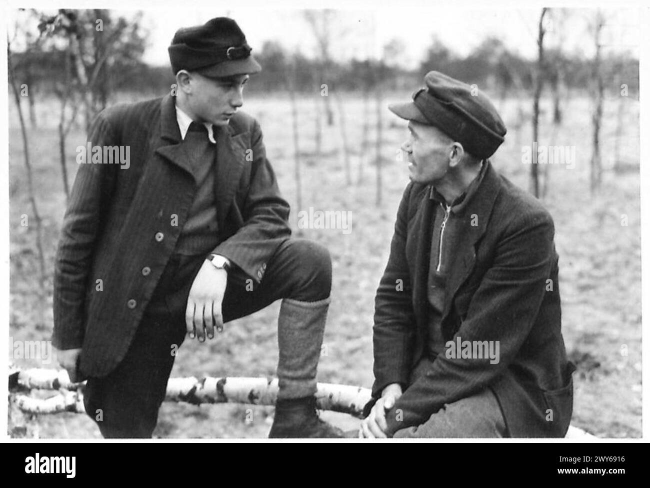 Civilian evacuation from British-occupied Germany as a father and son ...