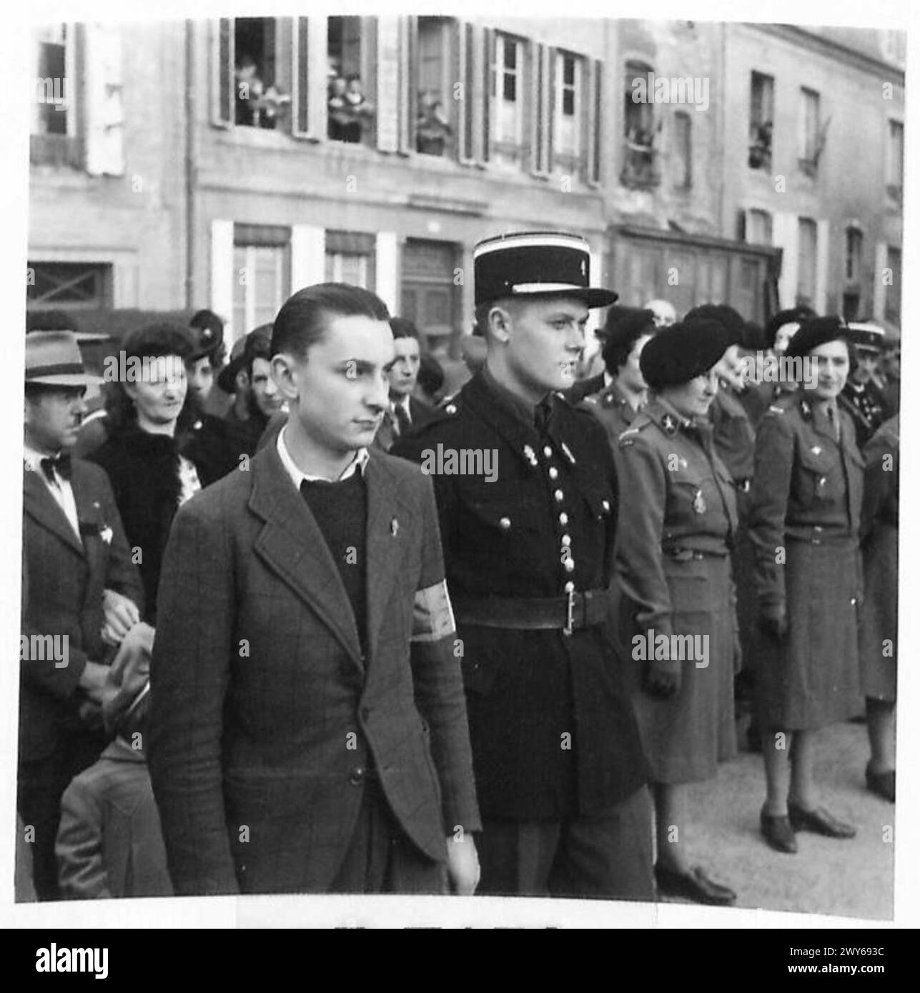 BASTILLE DAY IN BAYEUX - Mercader and Gendarme Gouget. , British Army ...