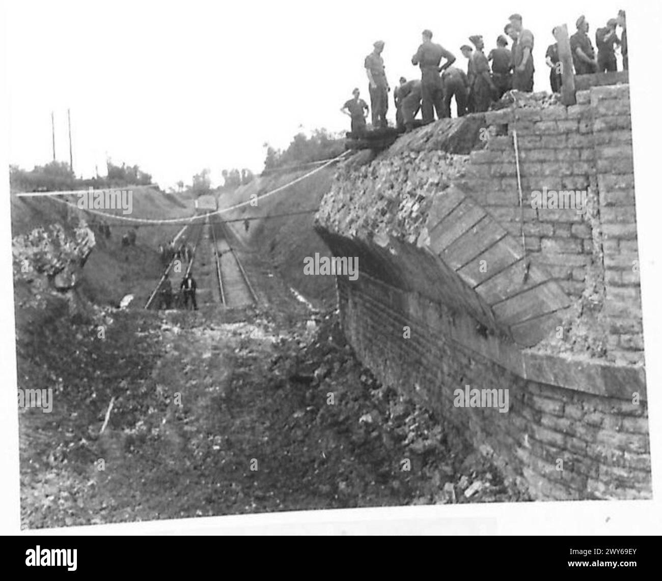 Blocking the bridge Cut Out Stock Images & Pictures - Alamy