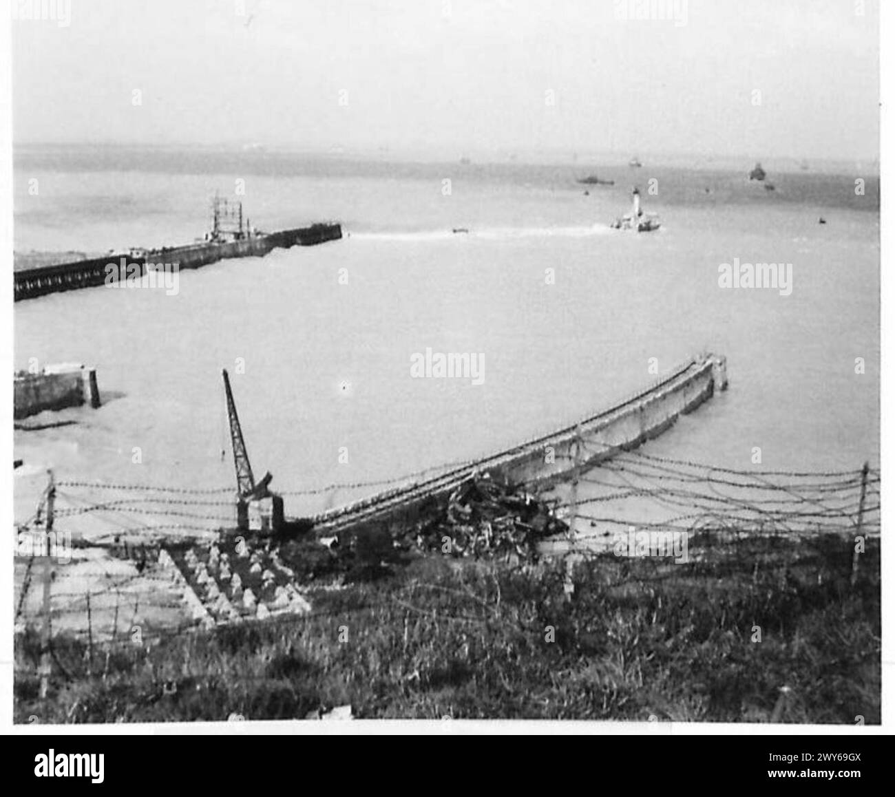 Newville Hill offers a panoramic view of Dieppe Harbour's entrance ...