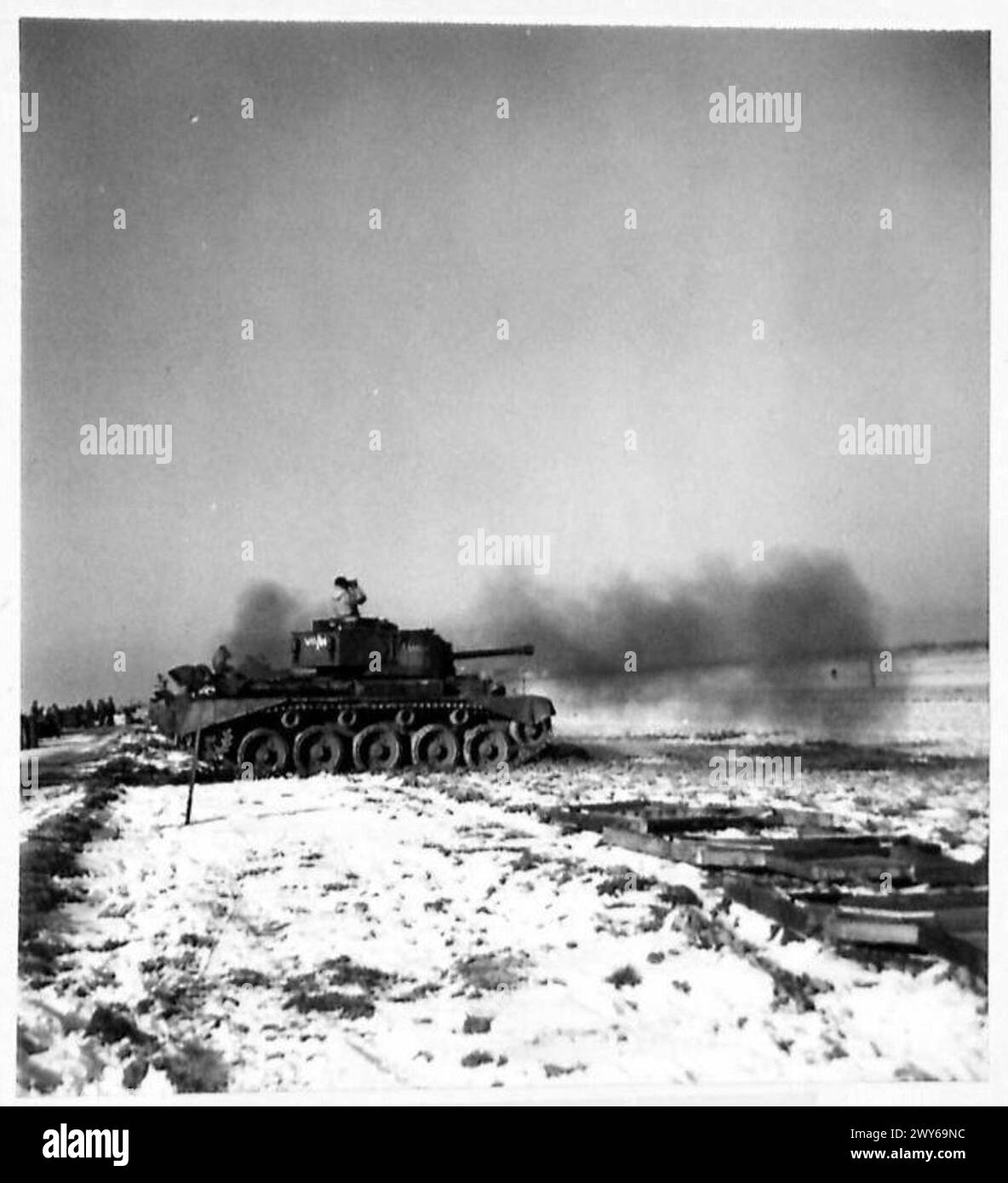 The 29th Armoured Brigade of the 11th Armoured Division tests the Comet ...