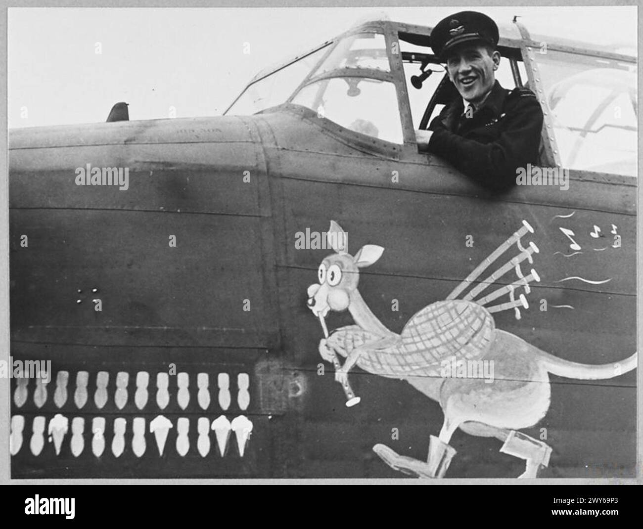 Royal Australian Air Force aircraft in the UK display emblems ranging ...
