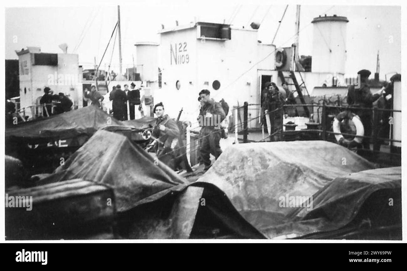 INVASION OF WALCHEREN ISLAND - Royal Marine Commandos seen embarking on ...