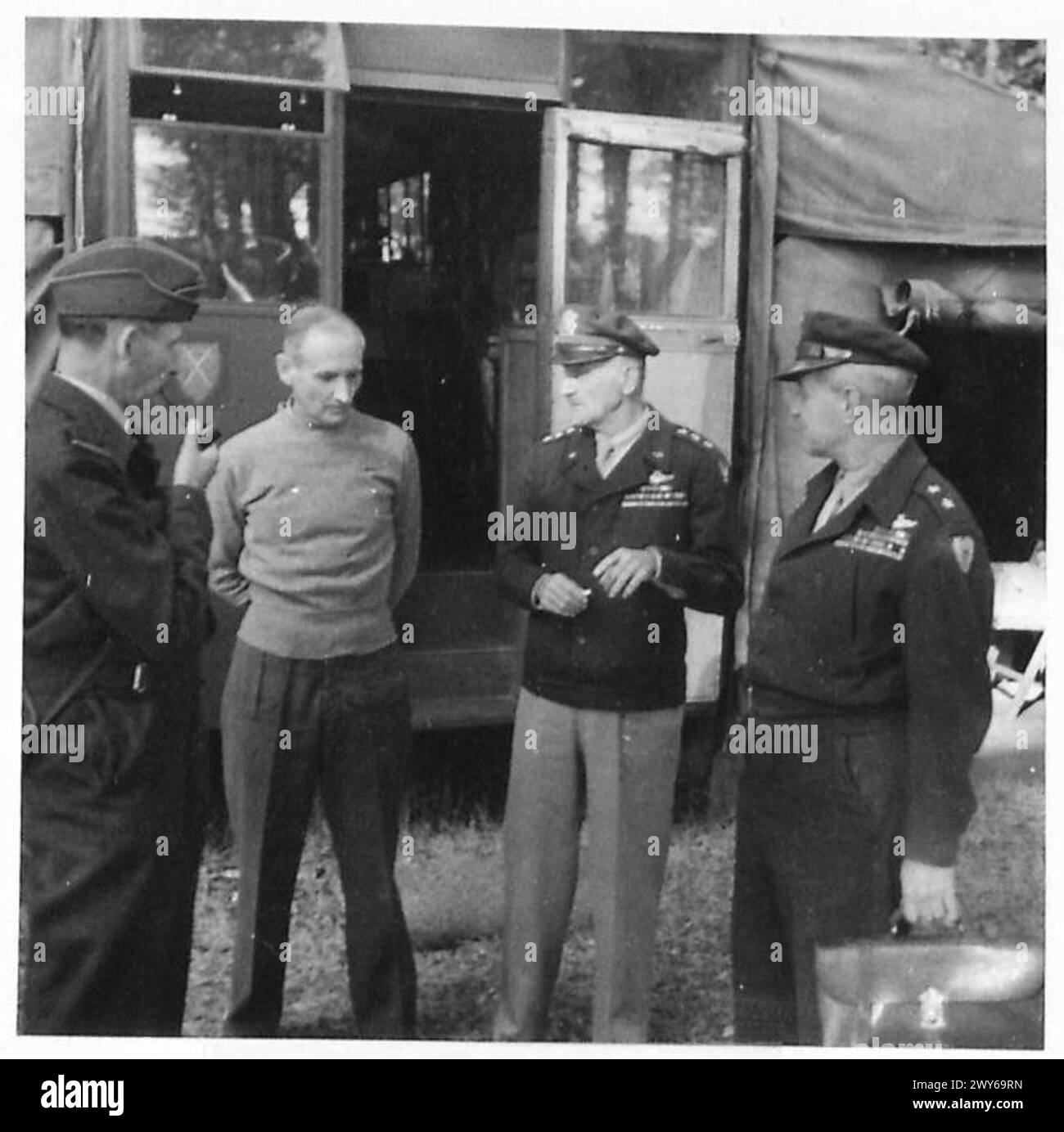 GEN. MONTGOMERY WITH SERVICE CHIEFS - Left to right - Air Chief Marshal ...