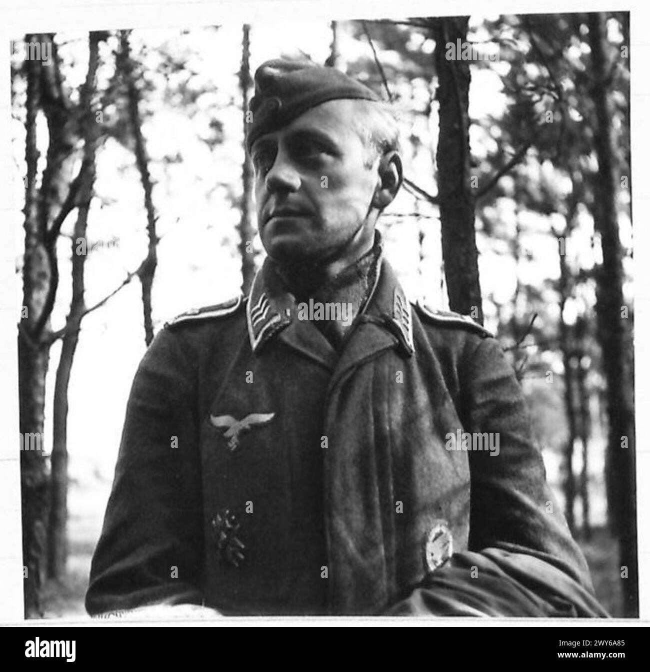 GERMAN PRISONERS. - A Sgt. of the Luftwaffe ground personnel. , British ...