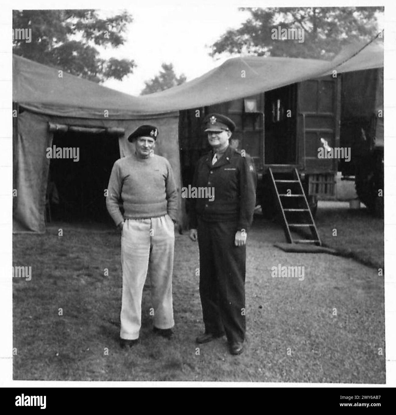 U.S. PRESS CHIEF MEETS FIELD MARSHAL MONTGOMERY. - Mr F.E. Bailey ...