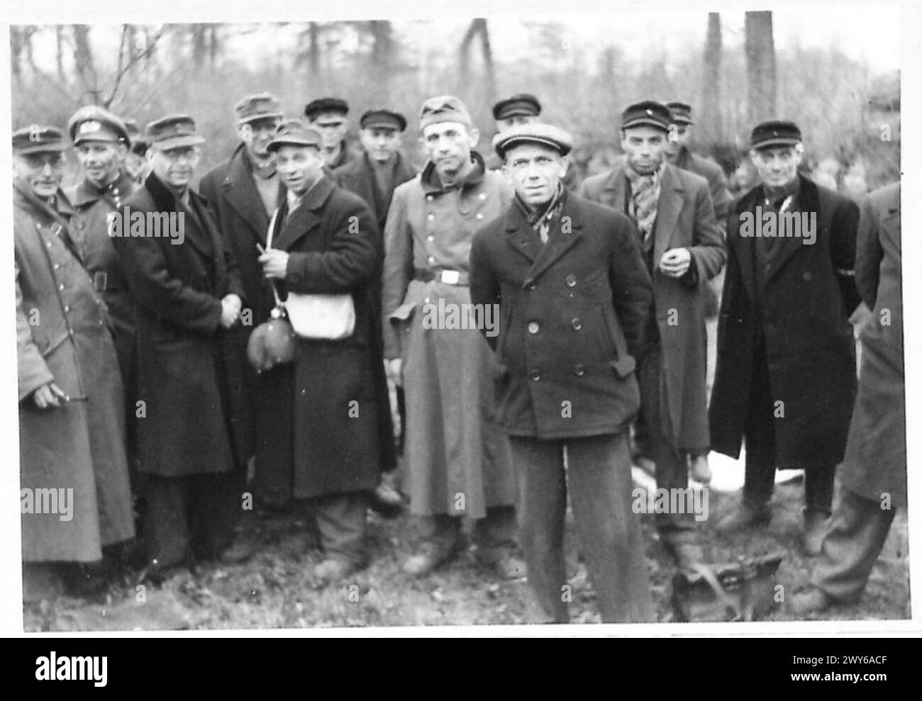IN BOCHOLT - A group of VOLKSTURM , British Army, 21st Army Group Stock ...