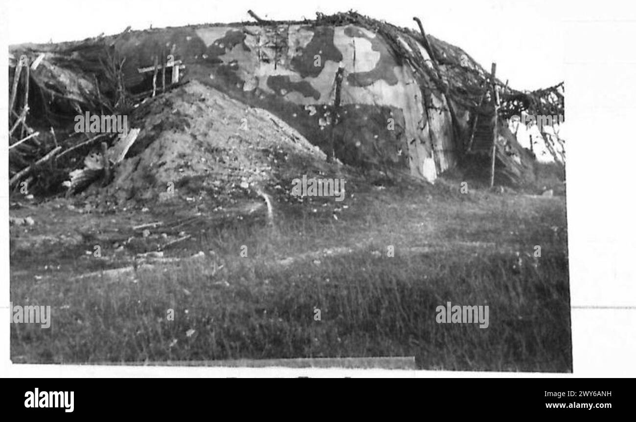 BOULOGNE BOMBING. - German fortifications, at Mont. Lambert , British ...