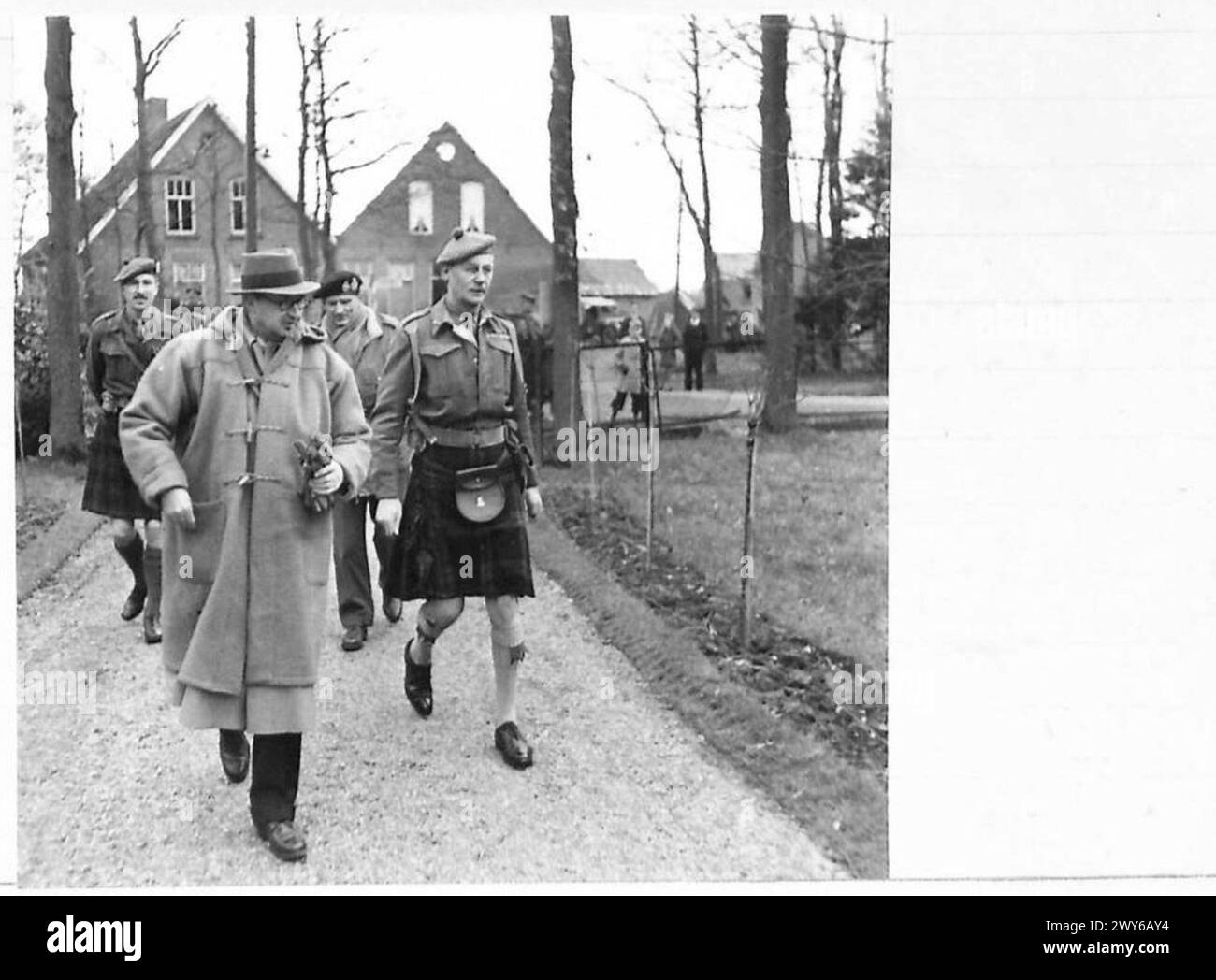 MINISTER FOR WAR VISITS GERMANY - Sir James Grigg with Field Marshal ...