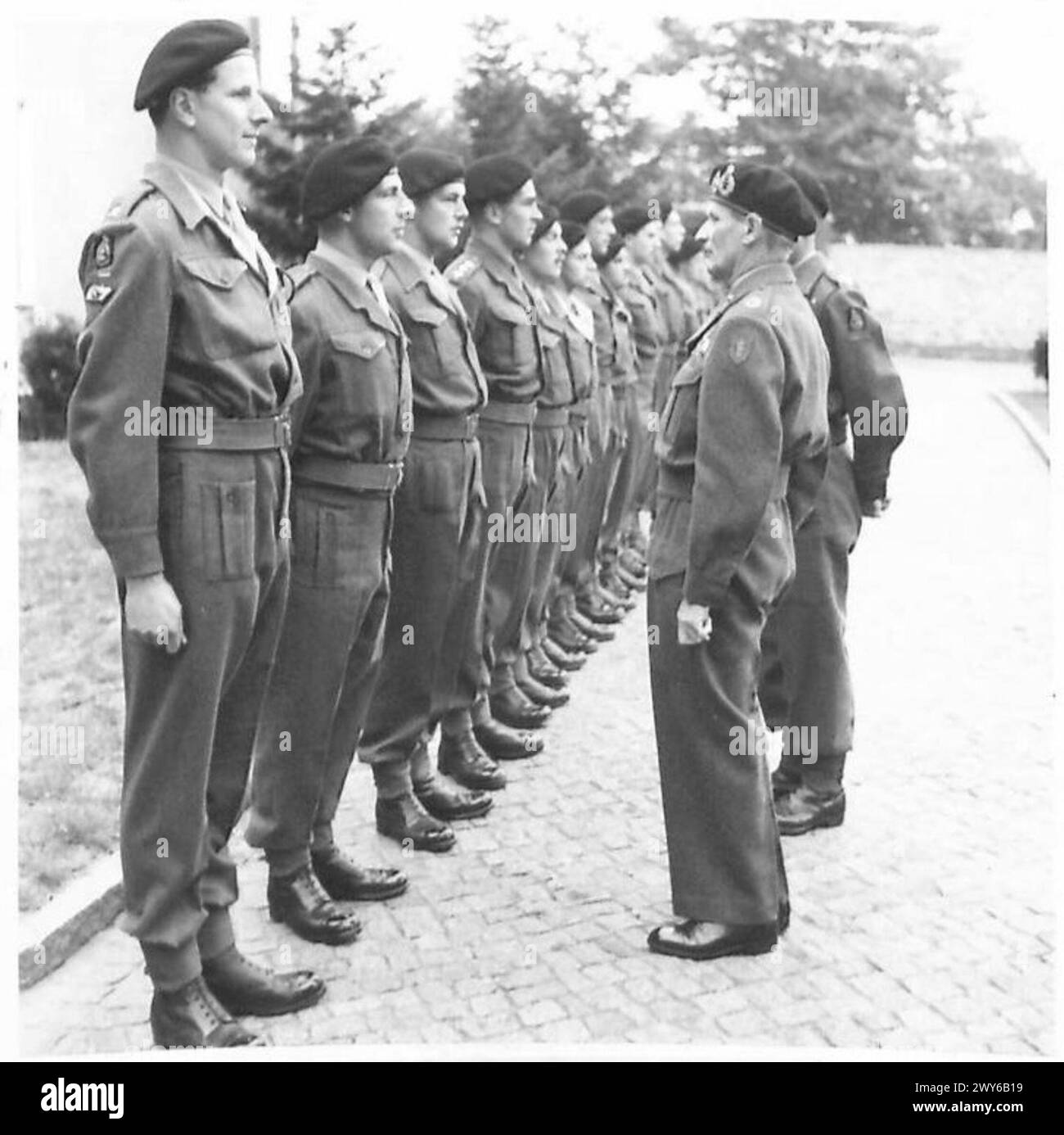 FIELD MARSHAL MONTGOMERY AS A COLONEL COMMANDANT OF THE TANK REGIMENT ...